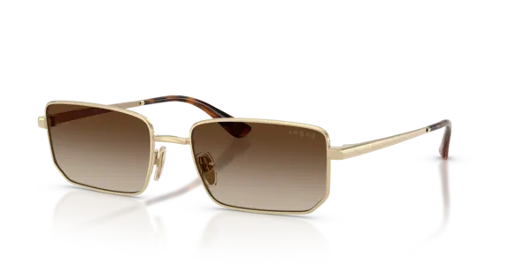 VOGUE EYEWEAR Full Rim Square Sunglasses - Pale Gold