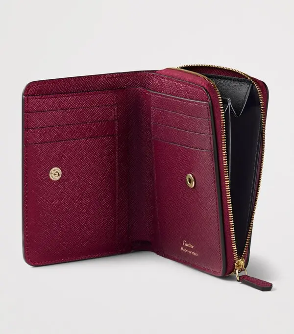 Cartier Leather C De Wallet - Red