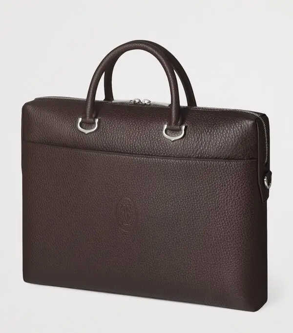 Cartier Leather Must De Briefcase - Brown