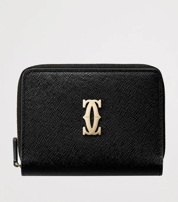 Cartier Leather C De Wallet - Black