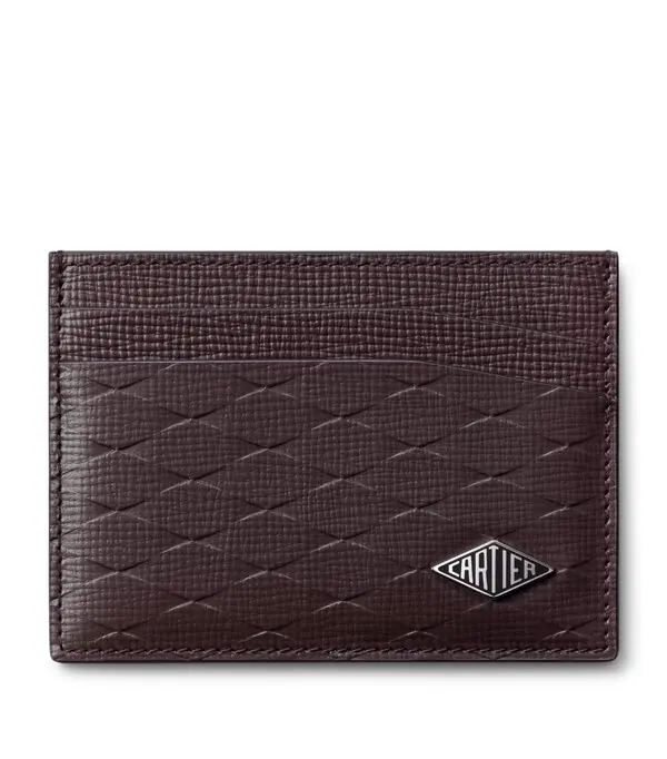 Cartier Leather Losange Card Holder - Black