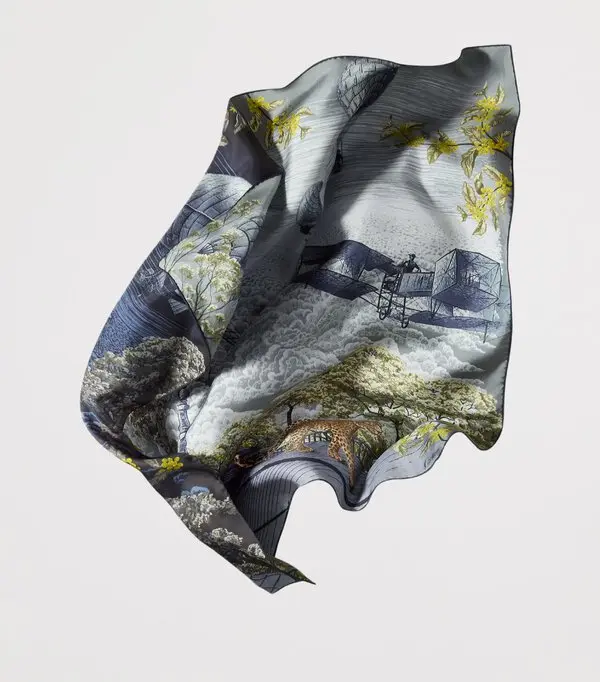 Cartier Santos Aéronaute Double-sided Scarf