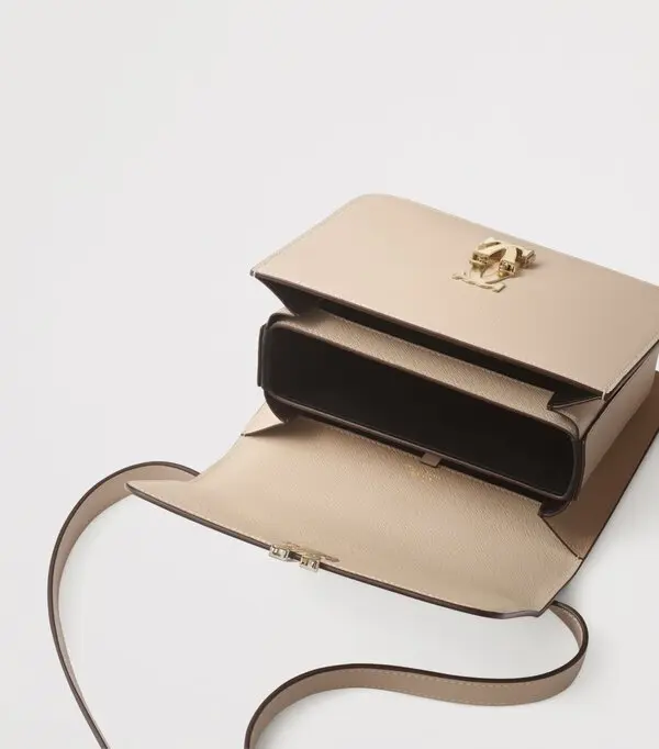Cartier Mini Leather C De Shoulder Bag - Beige