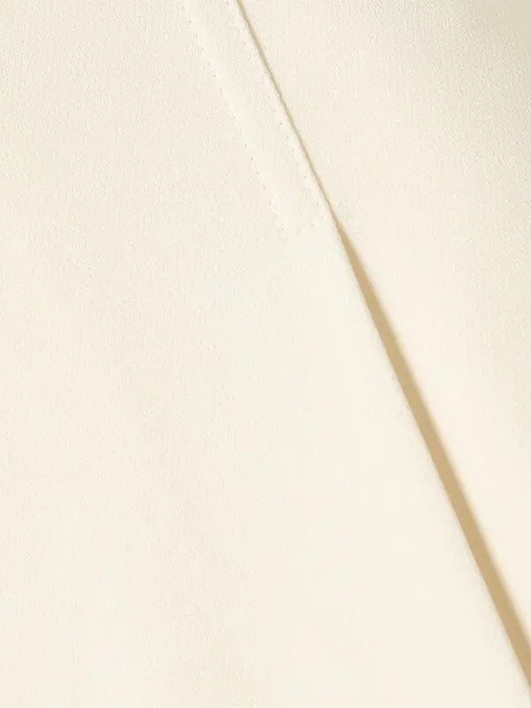 Theory Pleated Crepe Wide-leg Pants - Neutrals