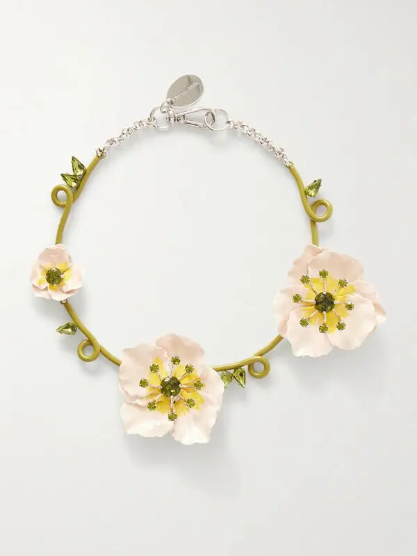 Simone Rocha Turbo Blooming Poppy Necklace - Pink
