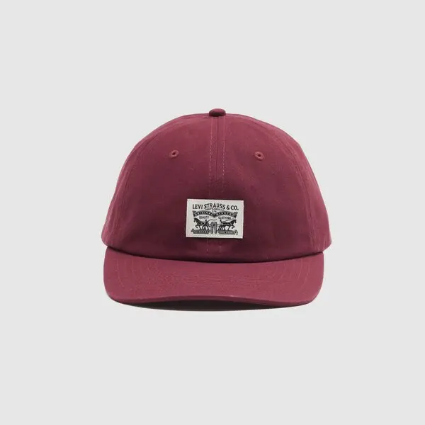 LEVI'S Relaxed Dad Heritage Cap - Oxblood Red