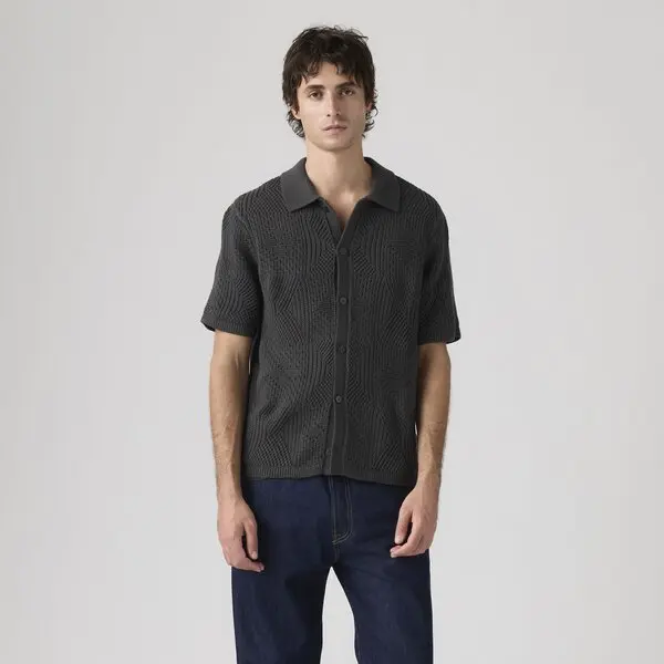LEVI'S Sweater Camp Shirt - Dark Phantom