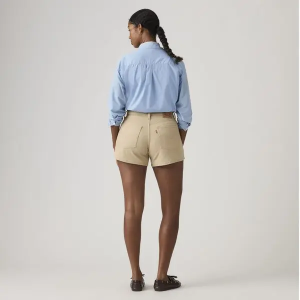 LEVI'S A-line Twill Shorts - White Pepper
