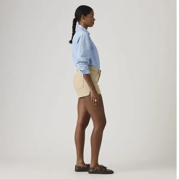 LEVI'S A-line Twill Shorts - White Pepper