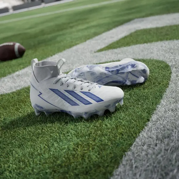 Adidas Adizero Impact Ii Football Cleats - Cloud White / Royal Blue / Cloud White