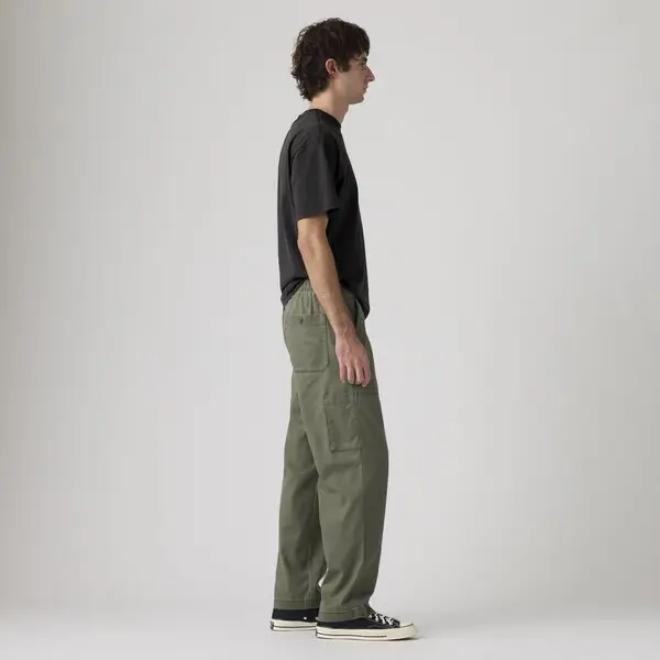 LEVI'S Easy Relaxed Cotton Linen Pull-on Surplus Pants - Kambaba