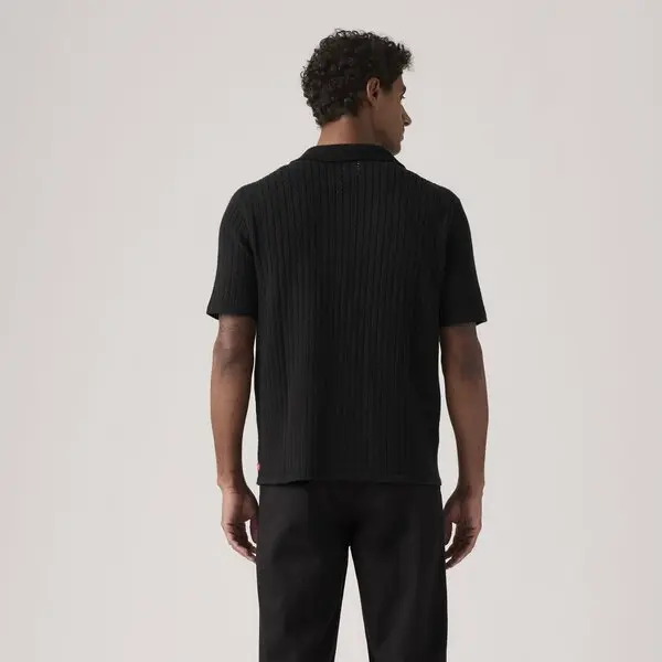 LEVI'S Costa Knit Camp Shirt - Jet Black