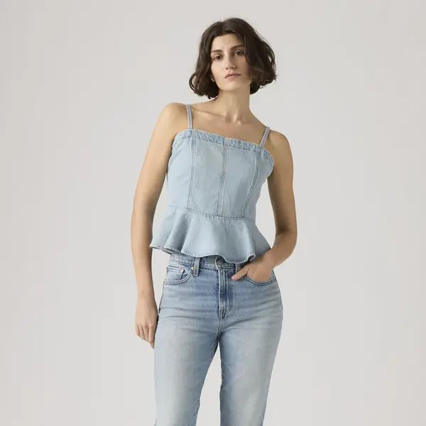 LEVI'S Anderson Flounce Lightweight Top - Face Value Flounce