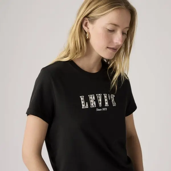 LEVI'S Graphic Logo T-shirt - Gingham Serif
