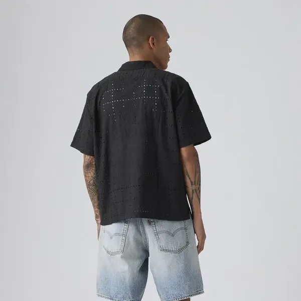 LEVI'S Sunset Camp Eyelet Shirt - Jet Black