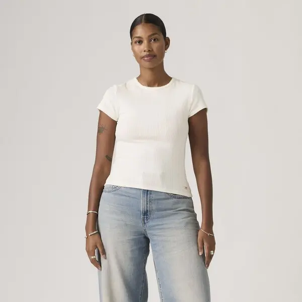 LEVI'S Dry Goods Short Sleeve T-shirt - Egret