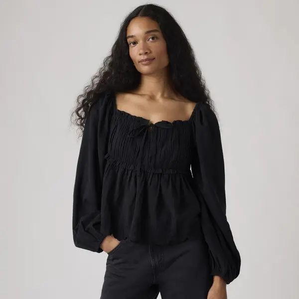 LEVI'S Ottie Long-sleeve Blouse - Anthracite Night