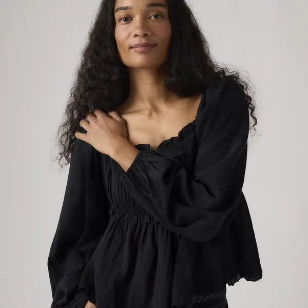 LEVI'S Ottie Long-sleeve Blouse - Anthracite Night