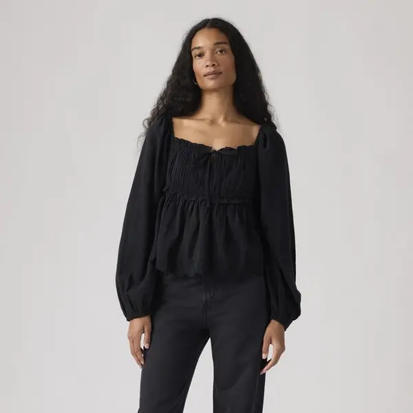 LEVI'S Ottie Long-sleeve Blouse - Anthracite Night
