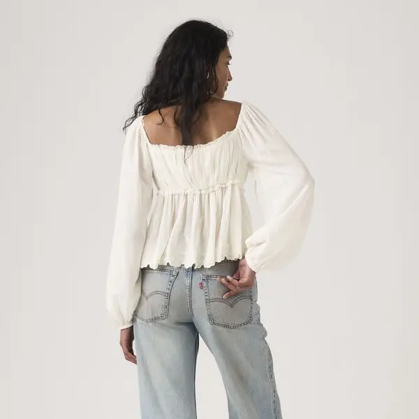 LEVI'S Ottie Long-sleeve Blouse - Egret