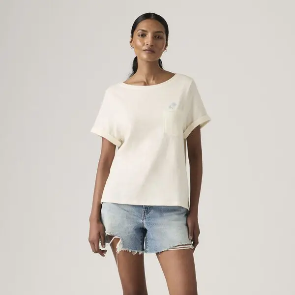 LEVI'S Graphic Logo Pocket T-shirt - Simple Daisies