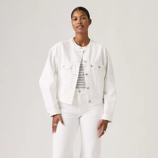 LEVI'S 90s Shrunken Collarless Trucker Jacket - Tooth Fairy