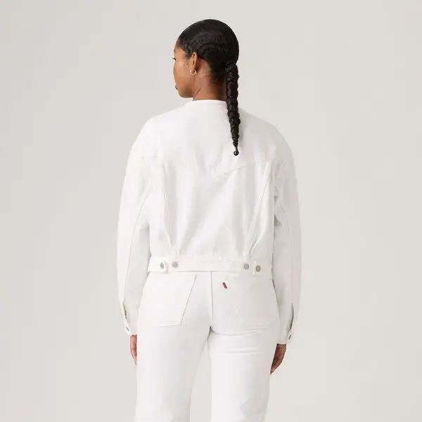 LEVI'S 90s Shrunken Collarless Trucker Jacket - Tooth Fairy