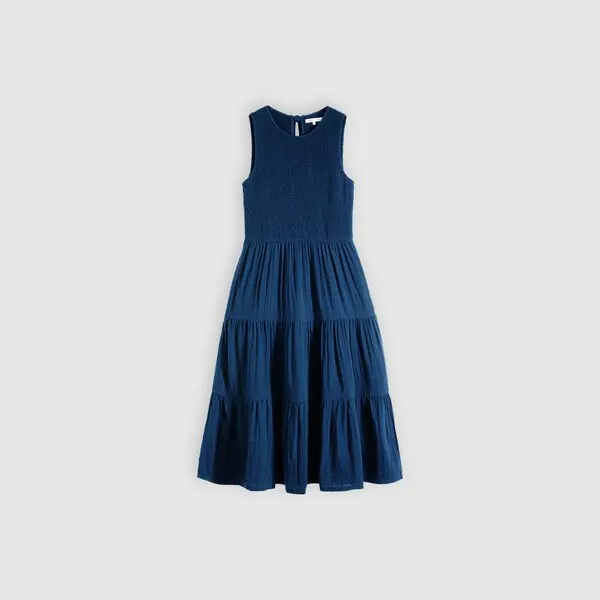 LEVI'S Cely Smocked Midi Dress - Chill Lagoon