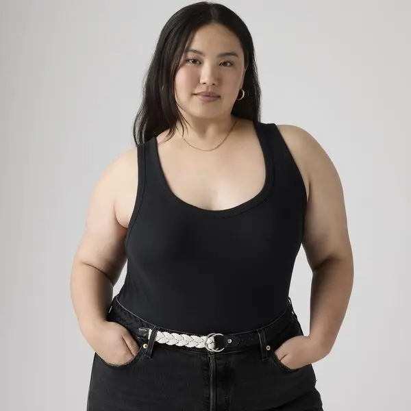 LEVI'S Hayes Ribbed Tank Top - Anthracite Night