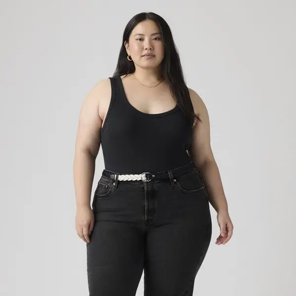 LEVI'S Hayes Ribbed Tank Top - Anthracite Night