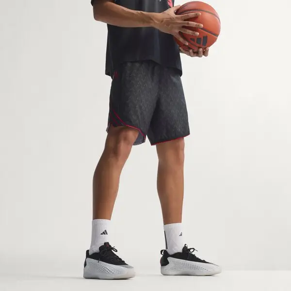 Adidas Anthony Edwards Crazy Lite Aop Short - Black / Aurora Black