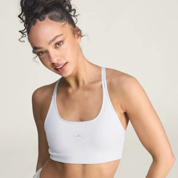 Adidas By Stella Mccartney Running Mini Crop Top - Light Solid Grey