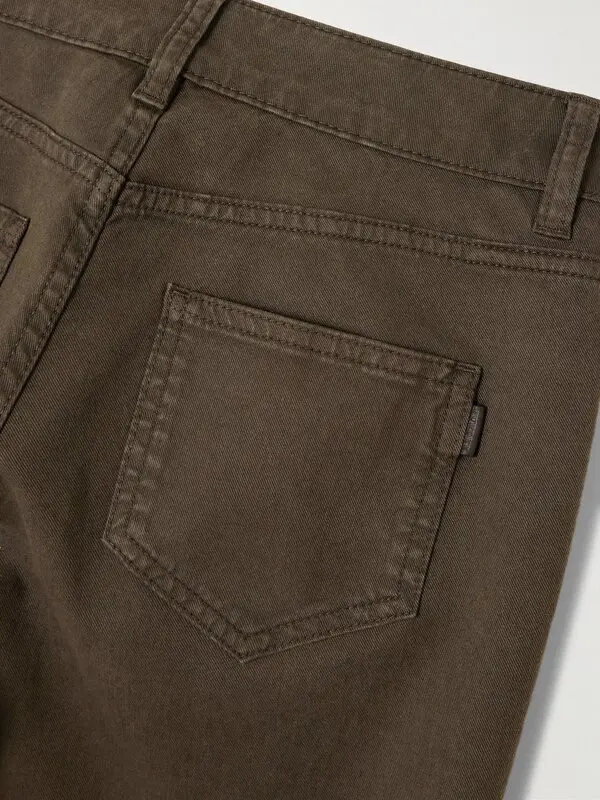 Purdey Stretch-cotton, Tencel And Silk-blend Twill Skinny Pants