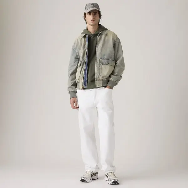 LEVI'S 568 Loose Straight Jeans - White Paper