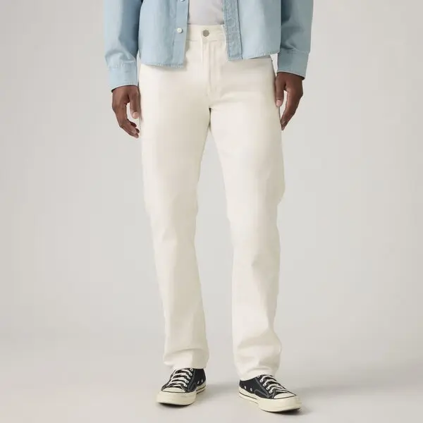 LEVI'S 502 Taper Authentic Soft Jeans - White Paper Garment Dye
