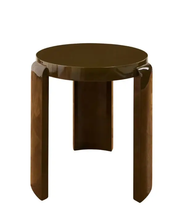 LOUISE ROE Spina Beechwood Stool - Green