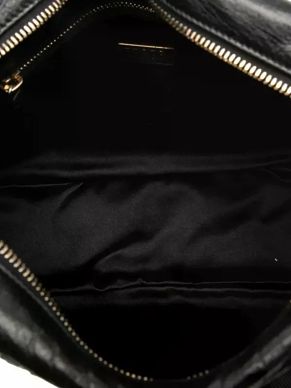Prada 2000-2013 Leather Perspective Cubes Shoulder Bag