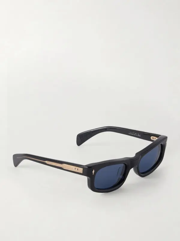 JACQUES MARIE MAGE Initials Rectangular-frame Sunglasses - Blue