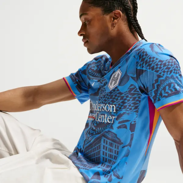 Nike Houston Dash Stadium Away Dri-fit Nwsl Replica Jersey - Blue
