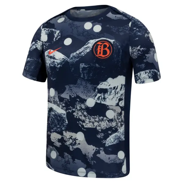 Nike Bay Fc Nwsl Short-sleeve Pre-match Top - Grey