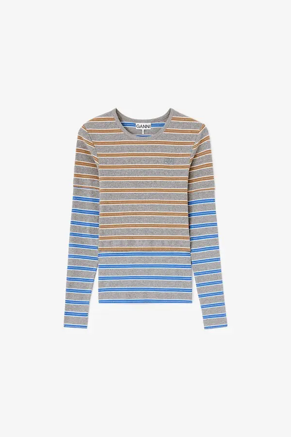 GANNI Long-sleeve Top - Blue
