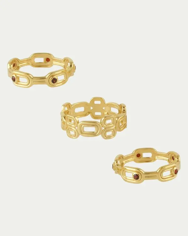 SOPHIE BLAKE Silvana Ring Stack - Gold
