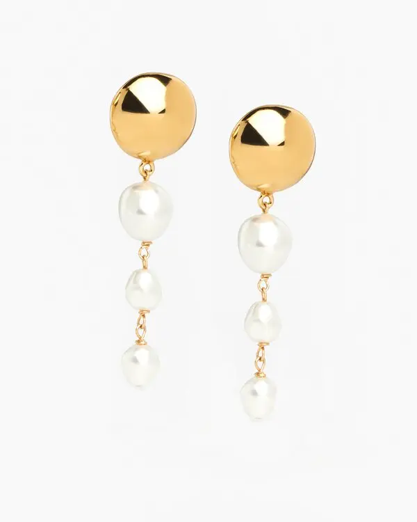 SOPHIE BLAKE Plated Baroque Pearl Earrings - Gold