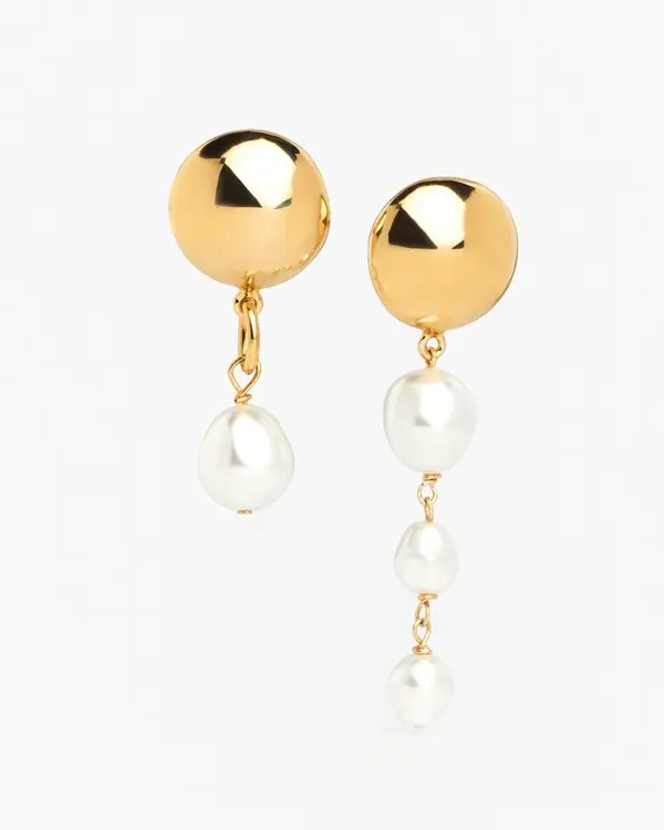 SOPHIE BLAKE Plated Baroque Pearl Earrings - Gold