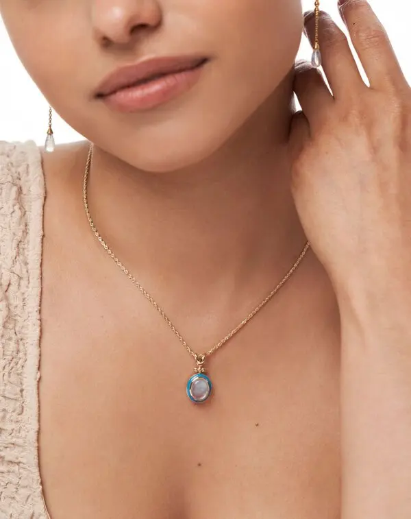 SOPHIE BLAKE Sheila Rainbow Moonstone Pendant Necklace