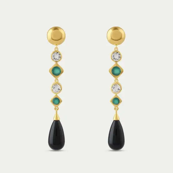 SOPHIE BLAKE Carmen Deco Drop Earrings - Gold