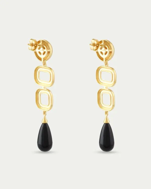 SOPHIE BLAKE Marcela Earrings Deco Black Onyx