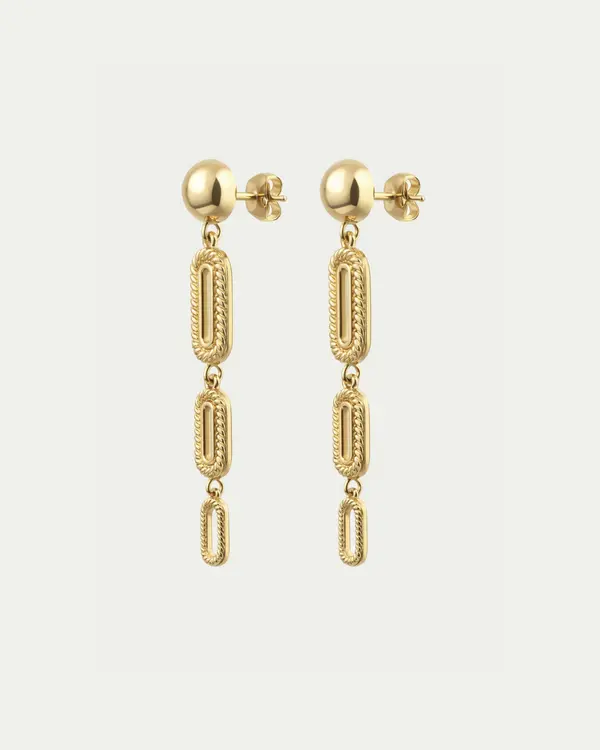 SOPHIE BLAKE Josephine Graduated Drop Earrings - Gold