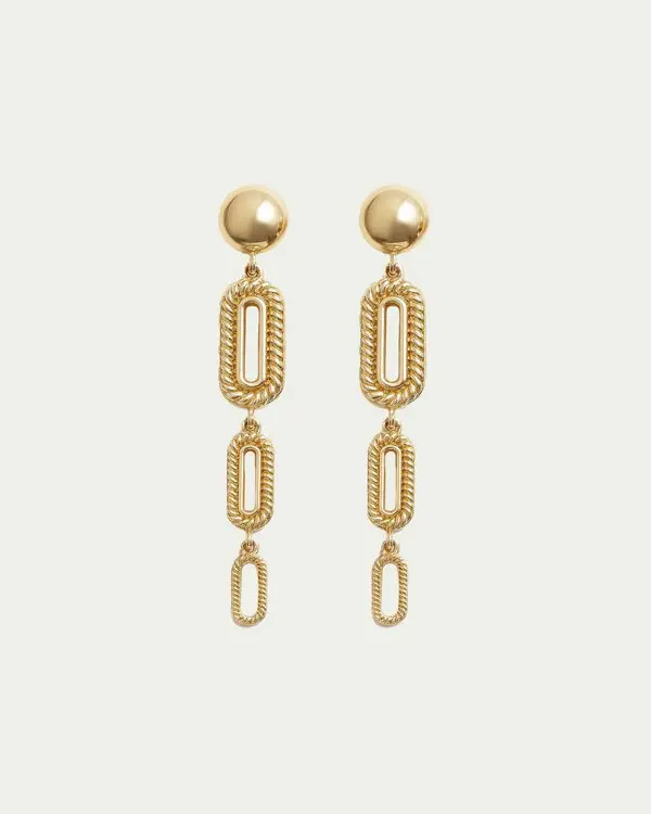 SOPHIE BLAKE Josephine Graduated Drop Earrings - Gold