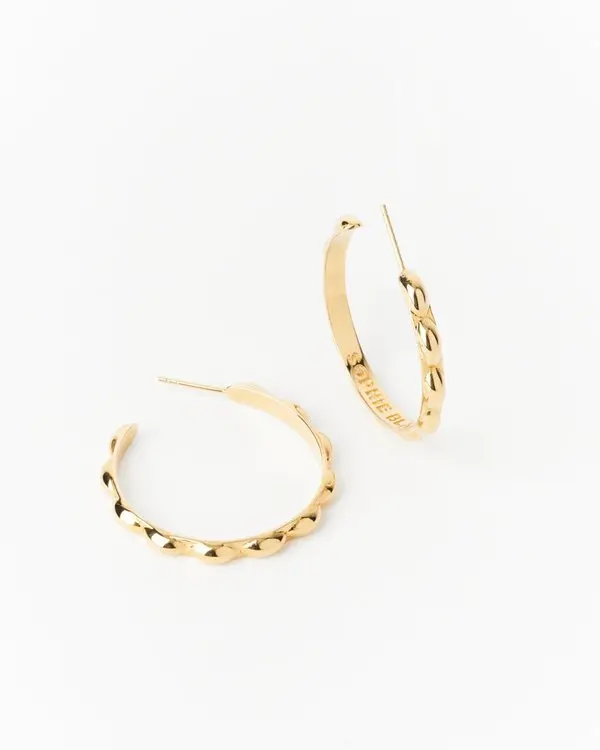 SOPHIE BLAKE Large Selena Hoop Earrings - Gold